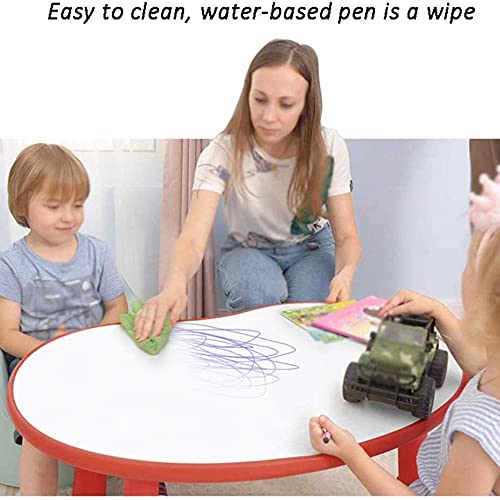 DOUBAO Children's Table and Set Kindergarten Can Be Raised and Lowered Plastic Baby Game Table Graffiti Belt Storage Tablo