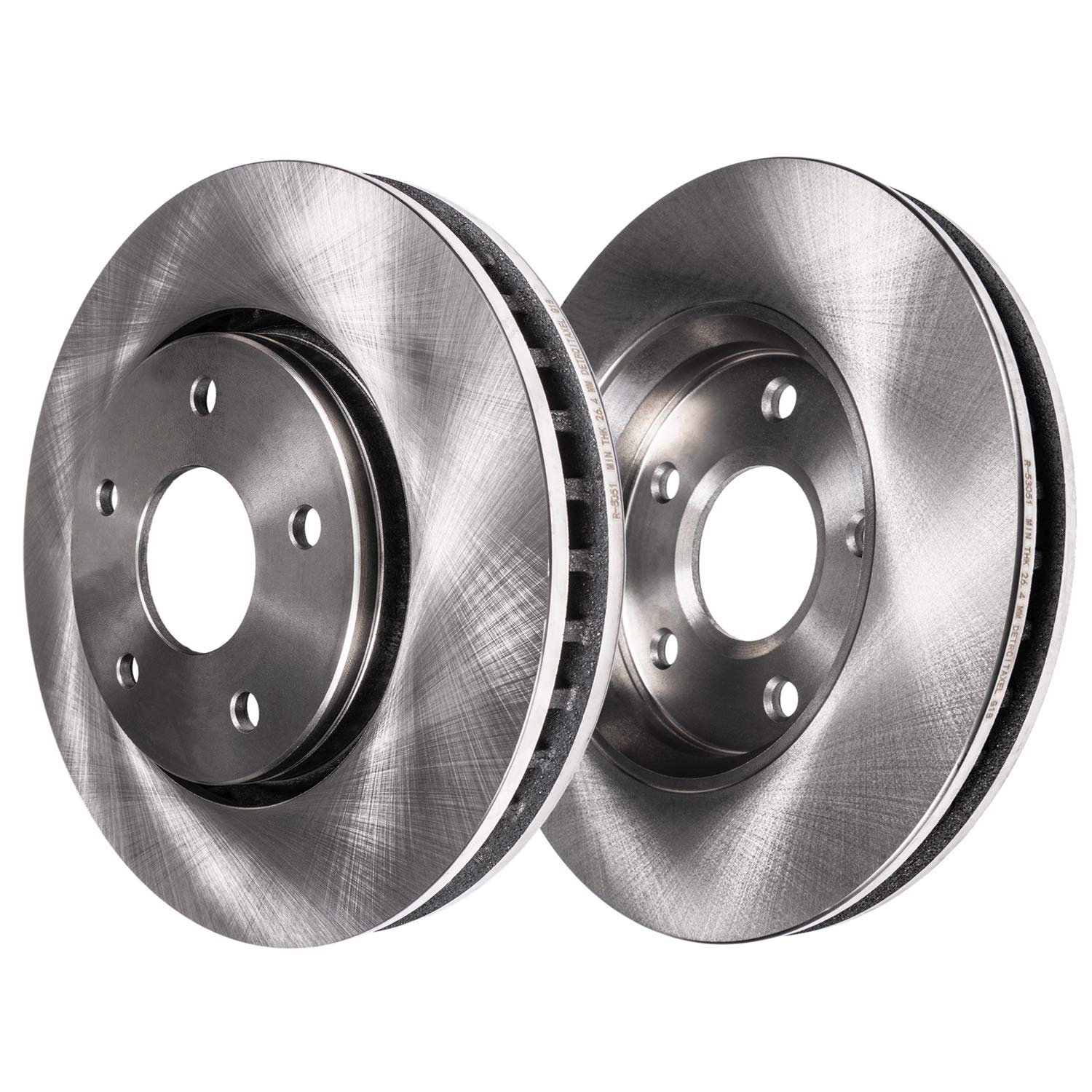 Detroit Axle - AWD Rear Disc Brake Rotors Ceramic Pads + Wheel Bearing Hubs Replacement for Infiniti JX35 QX60 Nissan Pathfinder Murano