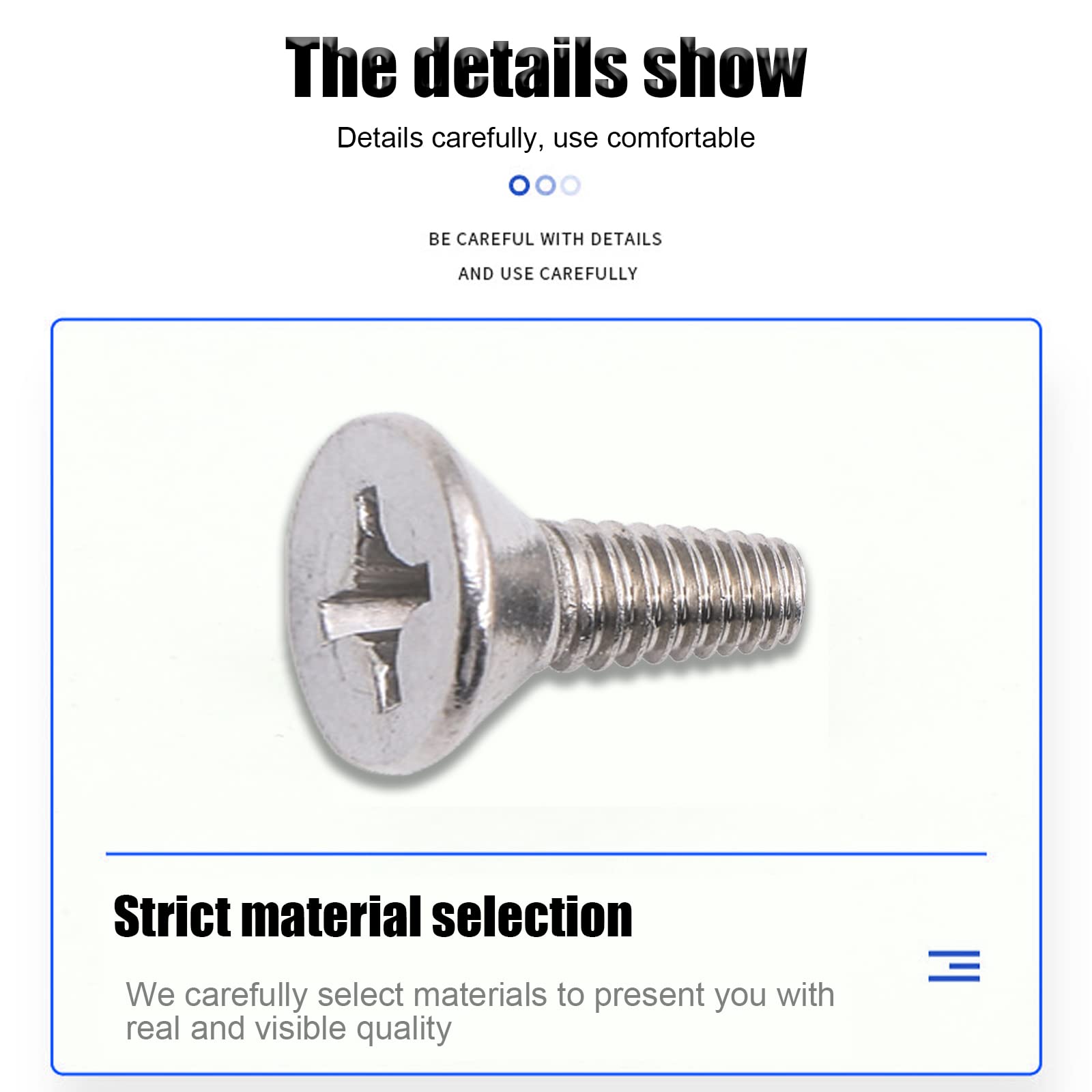 Dewkou 4 PCS Braking Disc Rotor Screws Kit, Stainless Front Rear Braking Set Bolts, Suitable for Honda Hyundai and Kia Models Best Alternative to Mazda (Silver)