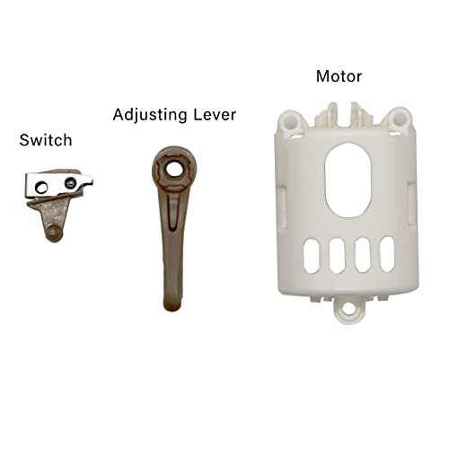 Hair Clipper Accessories 3PCS, Dial Button, Switch, Motor Cover Compatable for Wahl 5-Star Series Cordless Magic Clip # 8148, 8591 (Brown)