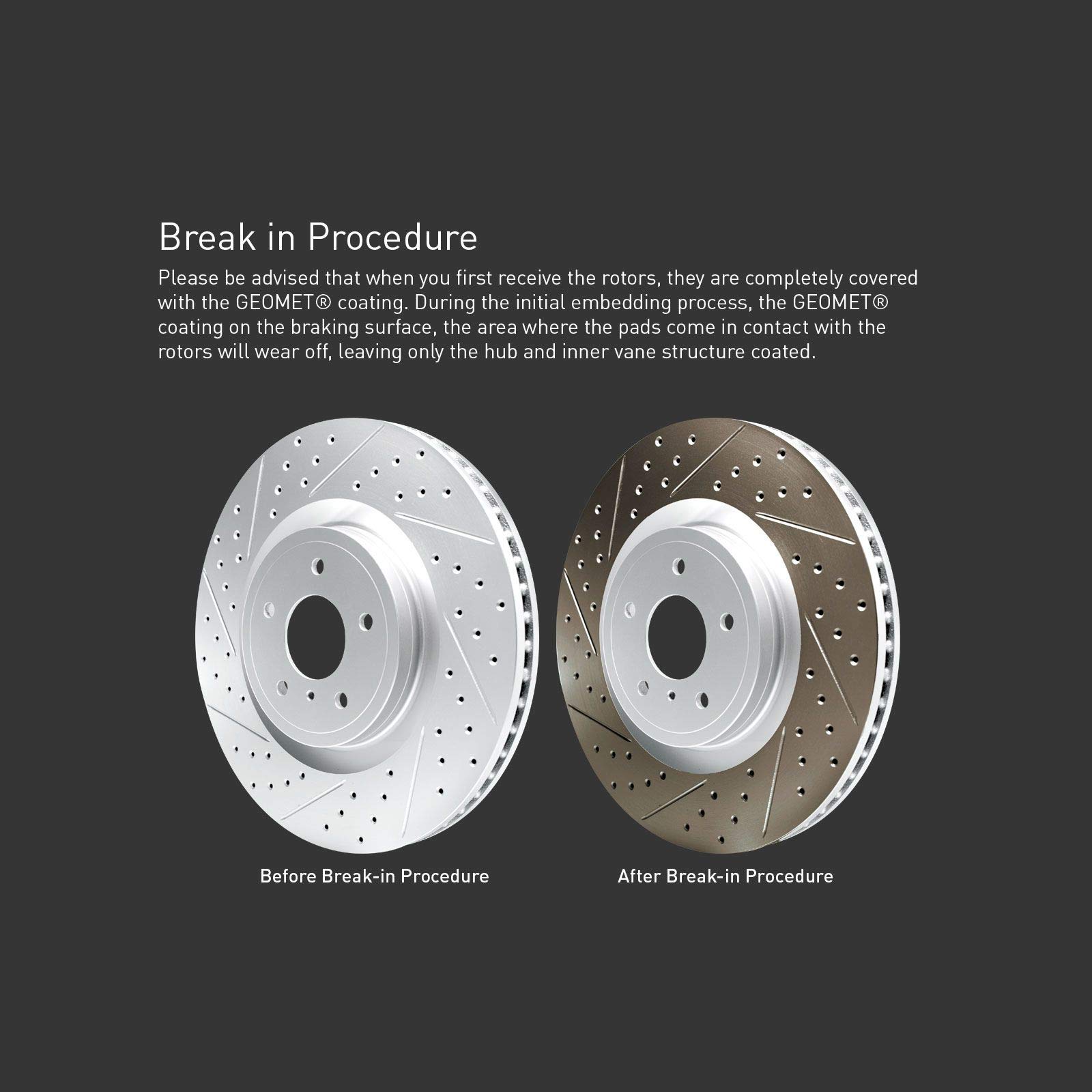 R1 Concepts Rear Brake Rotor Kit |Brake Rotors| Brake Disc |Drilled and Slotted WBPN1-67044