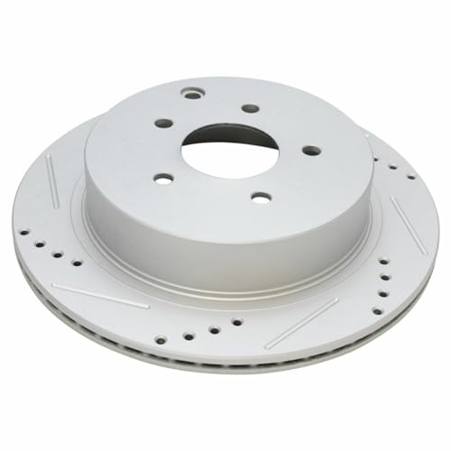 Bnyifoqi 2pcs Disc Brake Rotor Set Rear Left Driver and Right Passenger Side Coated Cast Iron Performance Drilled and Slotted 2882970058