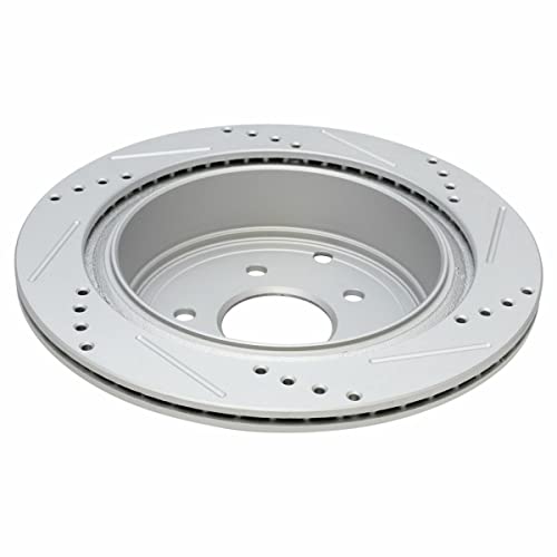 ORALSIM Performance Brake Rotor Drilled & Slotted Coated Rear Pair Fits 2882970058