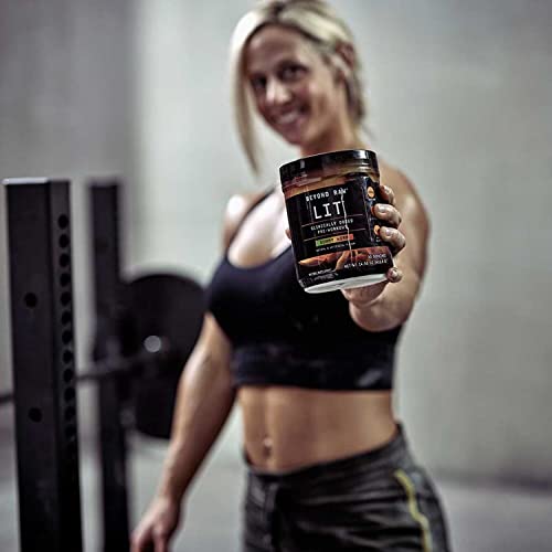 BEYOND RAW LIT | Clinically Dosed Pre-Workout Powder | Contains Caffeine, L-Citruline, and Beta-Alanine, Nitrix Oxide and Preworkout Supplement | Fruit Punch | 30 Servings