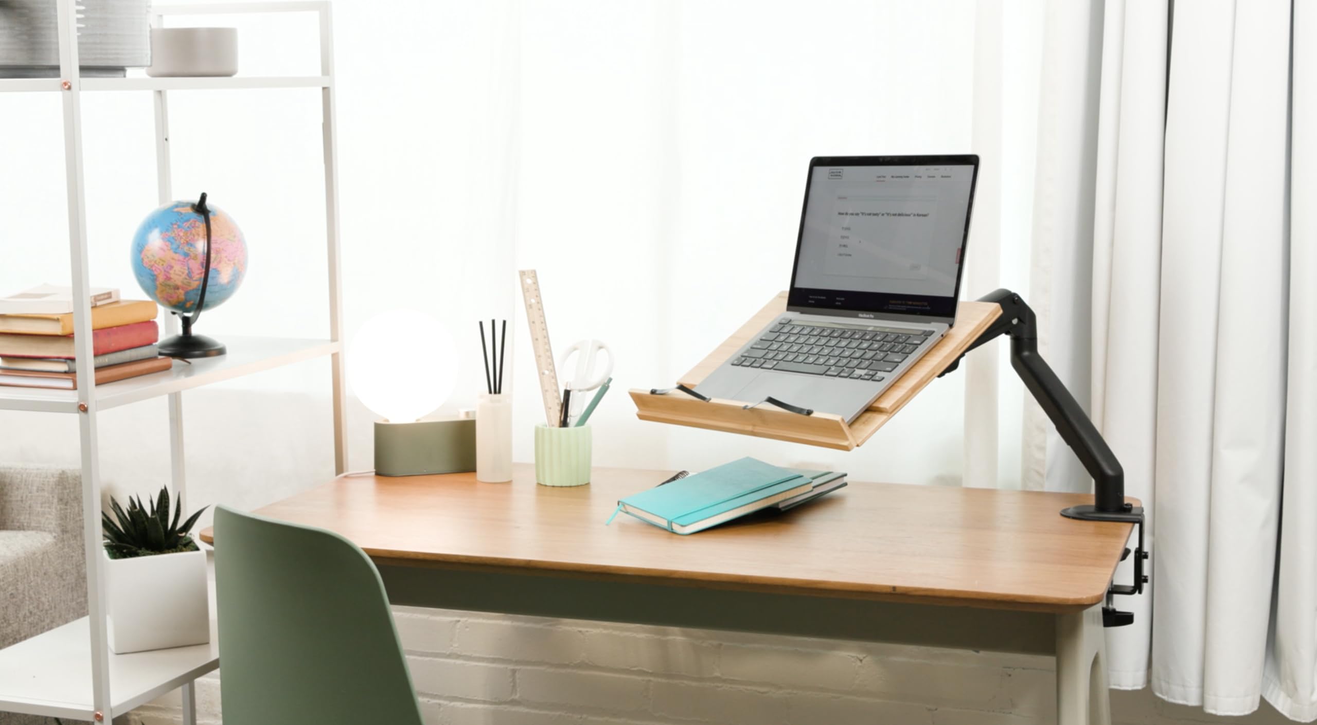 Wisdom Stands Laptop Stand & Book Stand - Highly Adjustable Computer Riser and Book Holder for Desk - for Large & Small Laptops, Books & Tablets - Up to 13 lb - Large Size 15.4 x 11 inch