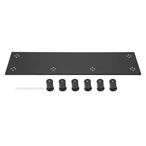 YIYIBYUS Dual Monitor Stand Riser, Large Monitor Riser , Desktop Stand Storage Organizer for Laptop Computer/TV/PC/Printer (Black)