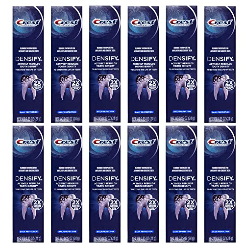 Crest Pro-Health Densify Daily Protection Toothpaste, Travel Size 0.85 oz (24g) - Pack of 12
