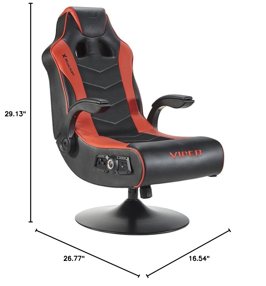 X-Rocker Cosmos RGB Floor Rocker - LED Gaming Chair for Comfortable & Immersive Gaming - Chair with Gaming System Compatibility & Easy Setup - Integrated Speakers & RGB Lighting