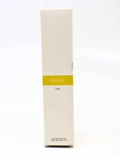 ZARA FEMME EDT 10 ML (0.34 FL. OZ) Oriental eau de toilette- Fragrance pyramid includes notes of peony, vanilla and musk/A warm, long-lasting and cozy fragrance.