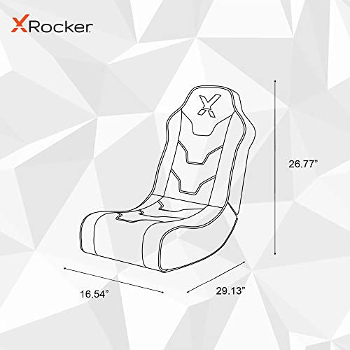 X-Rocker Cosmos RGB Floor Rocker - LED Gaming Chair for Comfortable & Immersive Gaming - Chair with Gaming System Compatibility & Easy Setup - Integrated Speakers & RGB Lighting