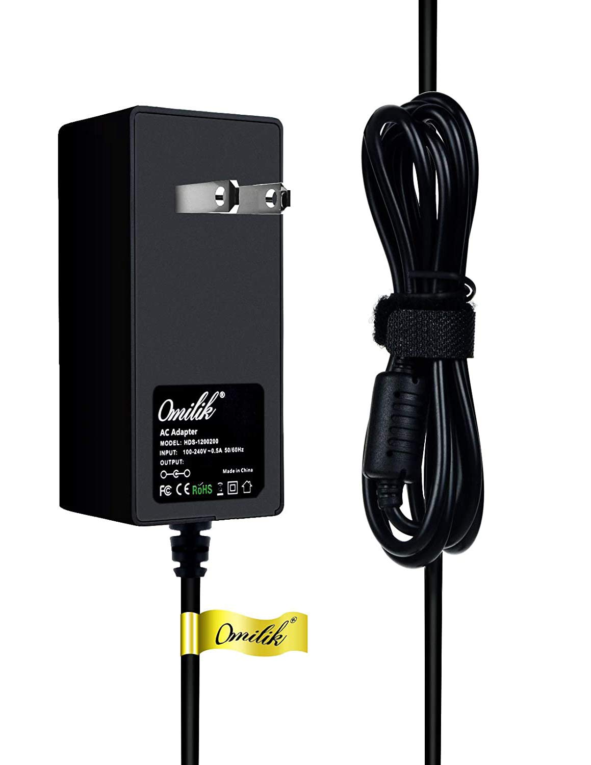 Omilik 6FT 12V AC Adapter Charger for Tablo 2-Tuner & 4-Tuner Video Recorder TV Streaming DVR Power Supply Mains