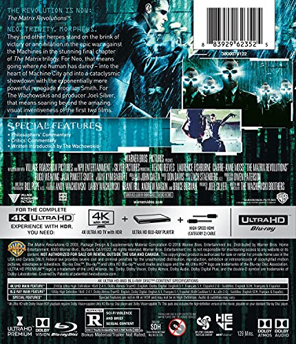 The Matrix Revolutions (4K Ultra HD) [4K UHD]