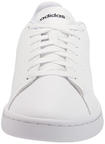 adidas Men's Advantage Racquetball Shoe, White/Cloud White/Ink, 10