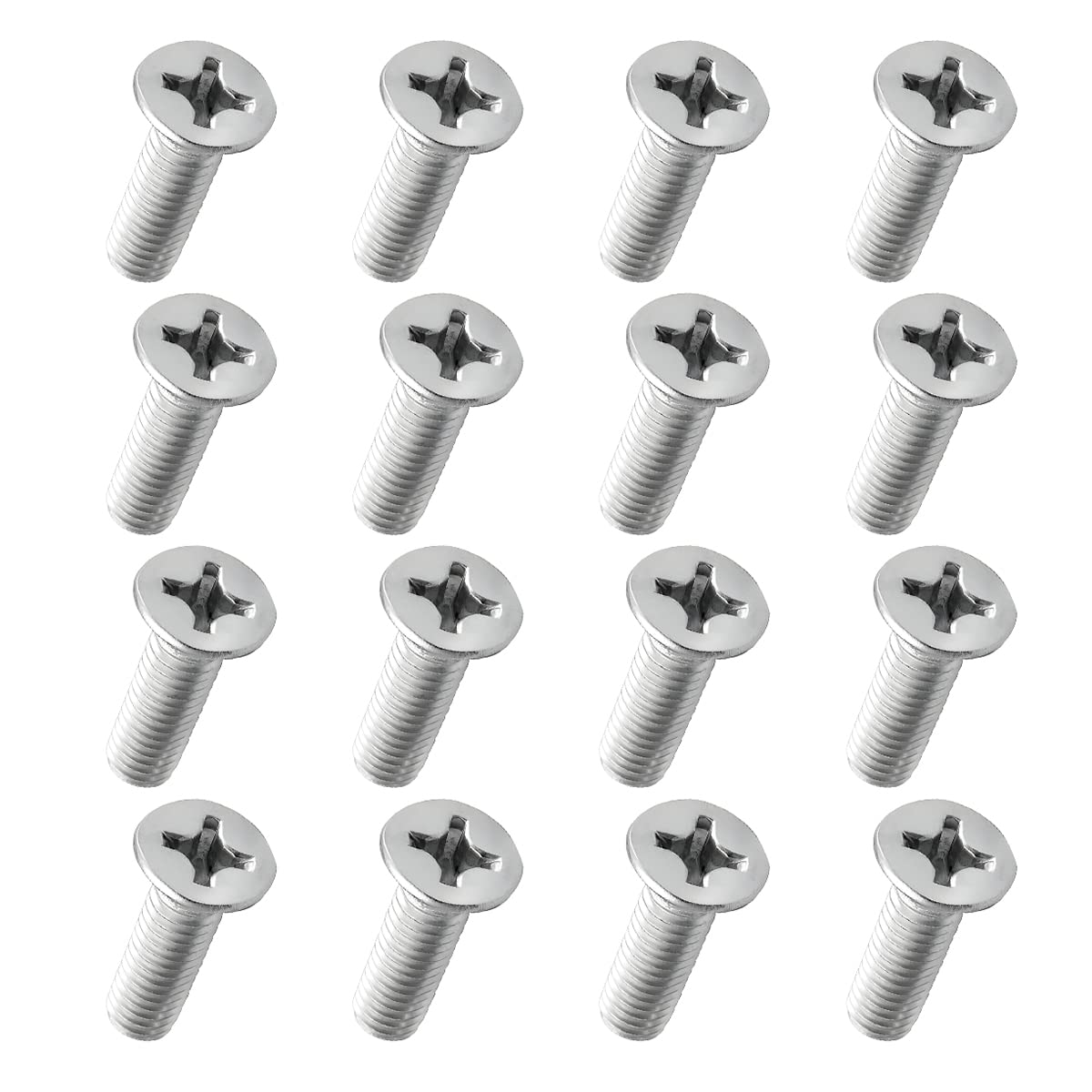 Car Brake Disc Rotor Screws, Stainless Steel Screw Rotor Brake Disc Retaining 93600-06014-0H, Retaining Screws for Front and Rear, Auto Replacement for City Civic Accord Odyssey Acura (16 PCS)