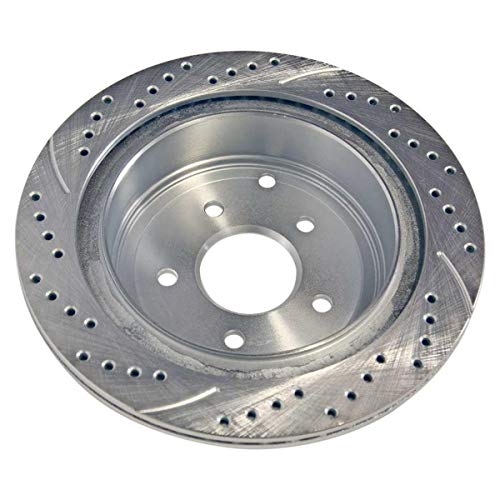 JJ for Rear Drilled Slotted Brake Rotor Pair PR41350DSZPR