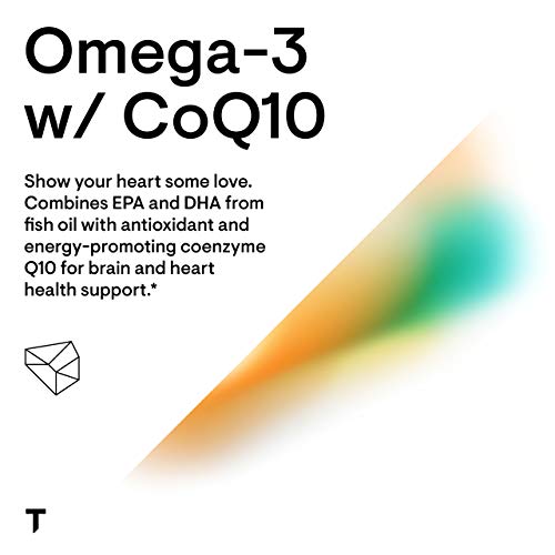 Thorne Omega-3 with CoQ10 - Omega-3 Fatty Acids Supplement with CoQ10 - EPA and DHA - 90 Gelcaps