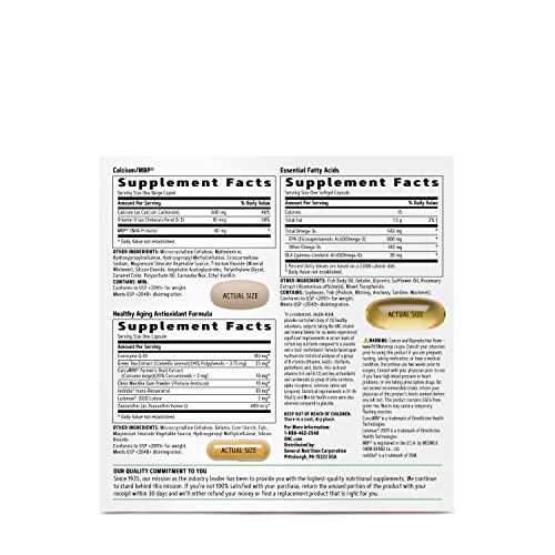 GNC Ultra Mega Women's 50 Plus Vitapak Program | Full Nutrient System Designed for Women Over 50 | Supports Bone, Eye, and Brain Health | 30 Packs