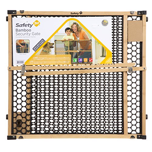 Safety 1st Eco-Friendly Nature Next Bamboo Gate, Bamboo and Black, Fits Spaces between 28" and 42" Wide