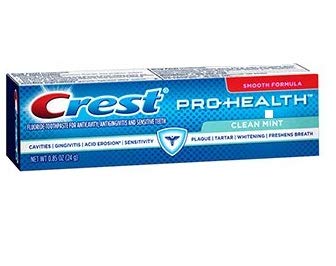 Crest Toothpaste, Pro Health Clean Mint Paste, Travel Size (0.85 oz) - Pack of 12