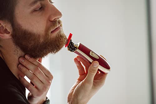 Supreme Trimmer Hair Trimmer ST5220 Beard Trimmer for Men, Professional Barber Liner Cordless Hair Clipper β Red T-Shaper Li