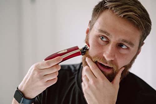 Supreme Trimmer Hair Trimmer ST5220 Beard Trimmer for Men, Professional Barber Liner Cordless Hair Clipper β Red T-Shaper Li