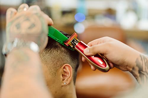 Supreme Trimmer Hair Trimmer ST5220 Beard Trimmer for Men, Professional Barber Liner Cordless Hair Clipper β Red T-Shaper Li