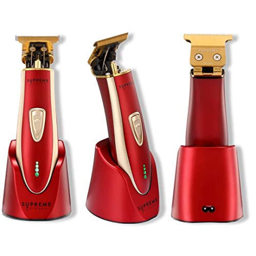 Supreme Trimmer Hair Trimmer ST5220 Beard Trimmer for Men, Professional Barber Liner Cordless Hair Clipper β Red T-Shaper Li