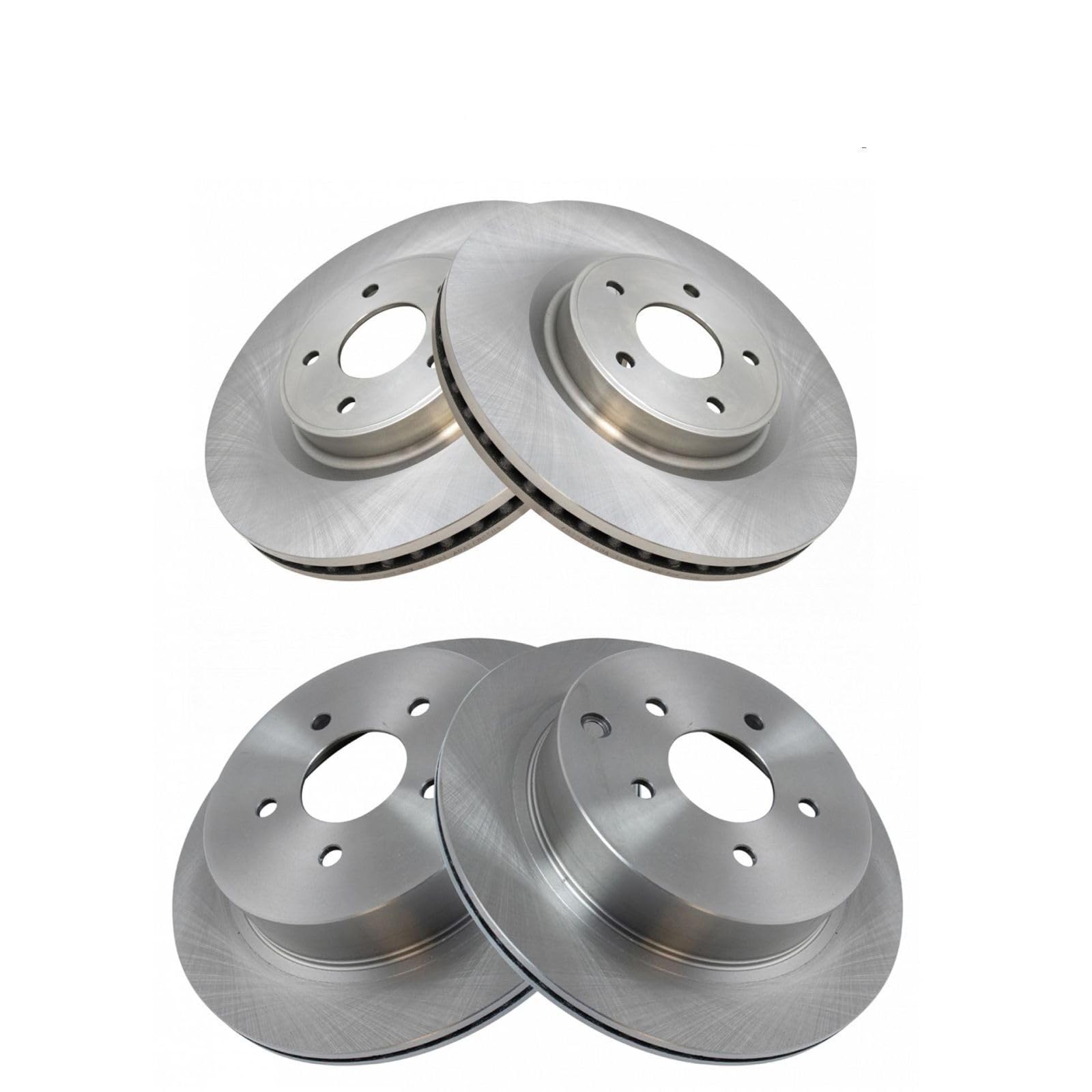 Tbzieoc 4pcs Disc Brake Rotor Set Front Rear Left Driver and Right Passenger Side Performance Kit 2527674453 AX901204 533-58677