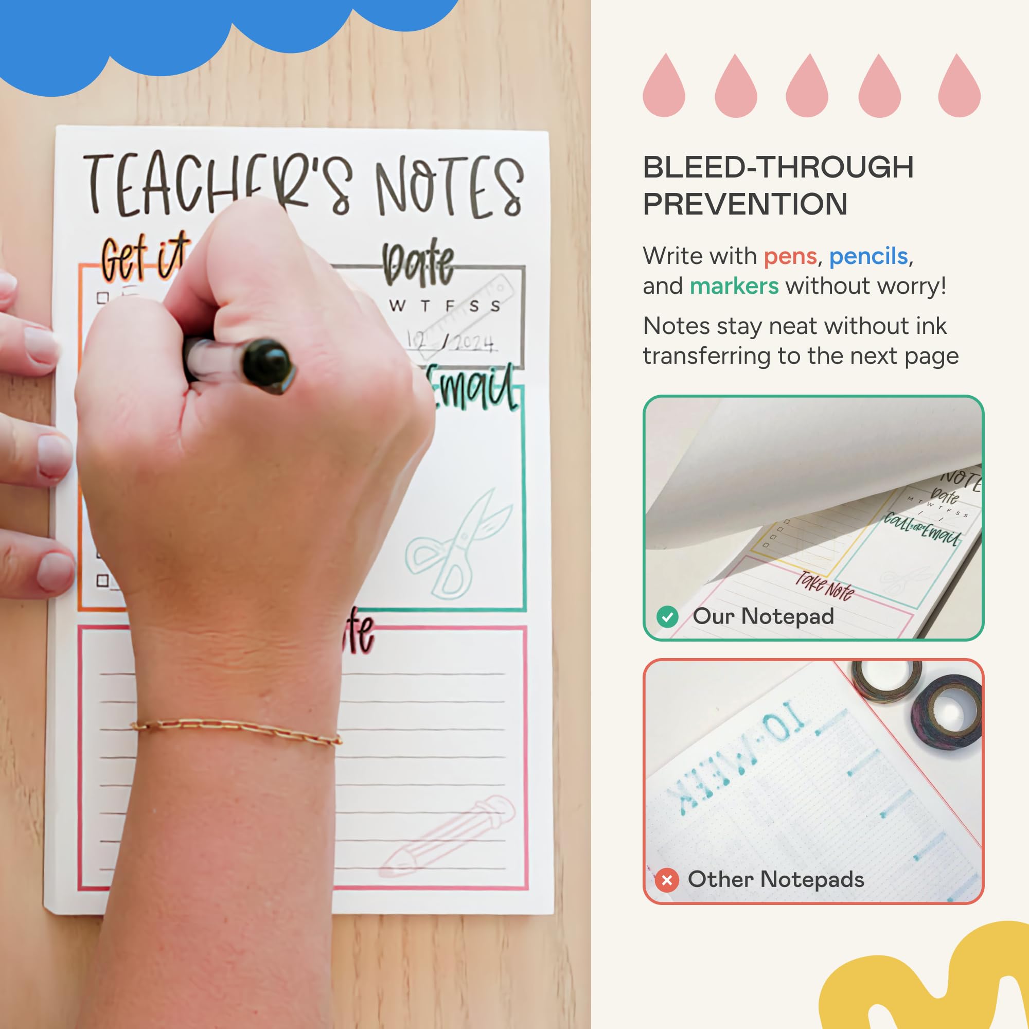 Teacher Notepad | Teacher Appreciation Gifts | Made in the USA (Teacher Notepad)…
