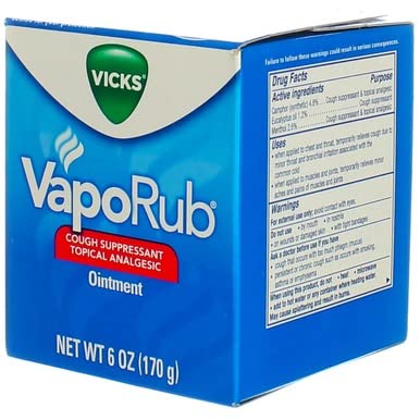 Vicks VapoRub Ointment 6 oz (Pack of 4)