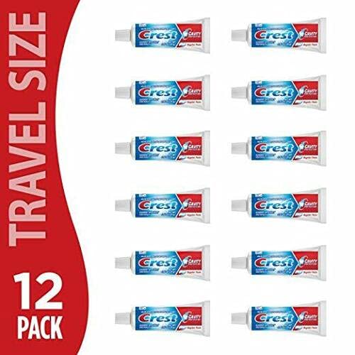 Crest Regular Cavity Protection Toothpaste .85 Ounce (12 Pack) | Deep Clean for Fresh Breath| Strengthens Teeth (B07NBQDGV6)