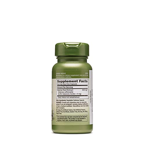GNC Herbal Plus Valerian Root Extract 500 MG,50 servings