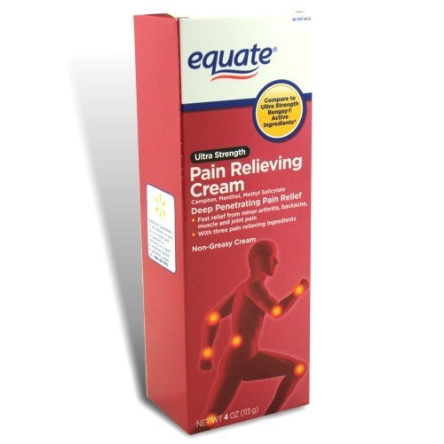 Equate Ultra Strength Pain Relieving Cream Muscle Rub, 4-Ounce Tube