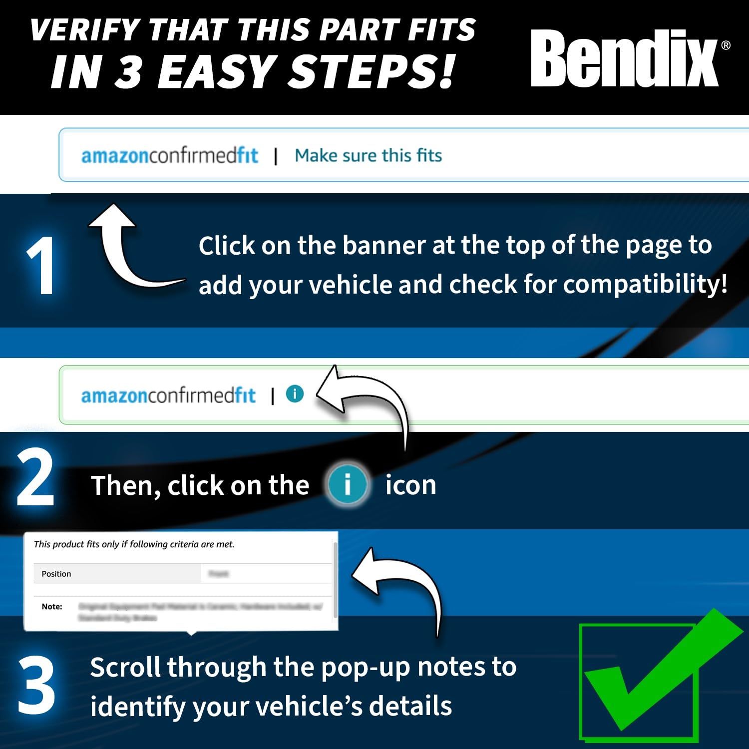 Bendix Fleet Metlok MKD1094FM Semi-Metallic Front Brake Pads for Select Models Chevrolet City Express, Nissan Frontier, LEAF, NV200, Pathfinder, Xterra, Suzuki Equator