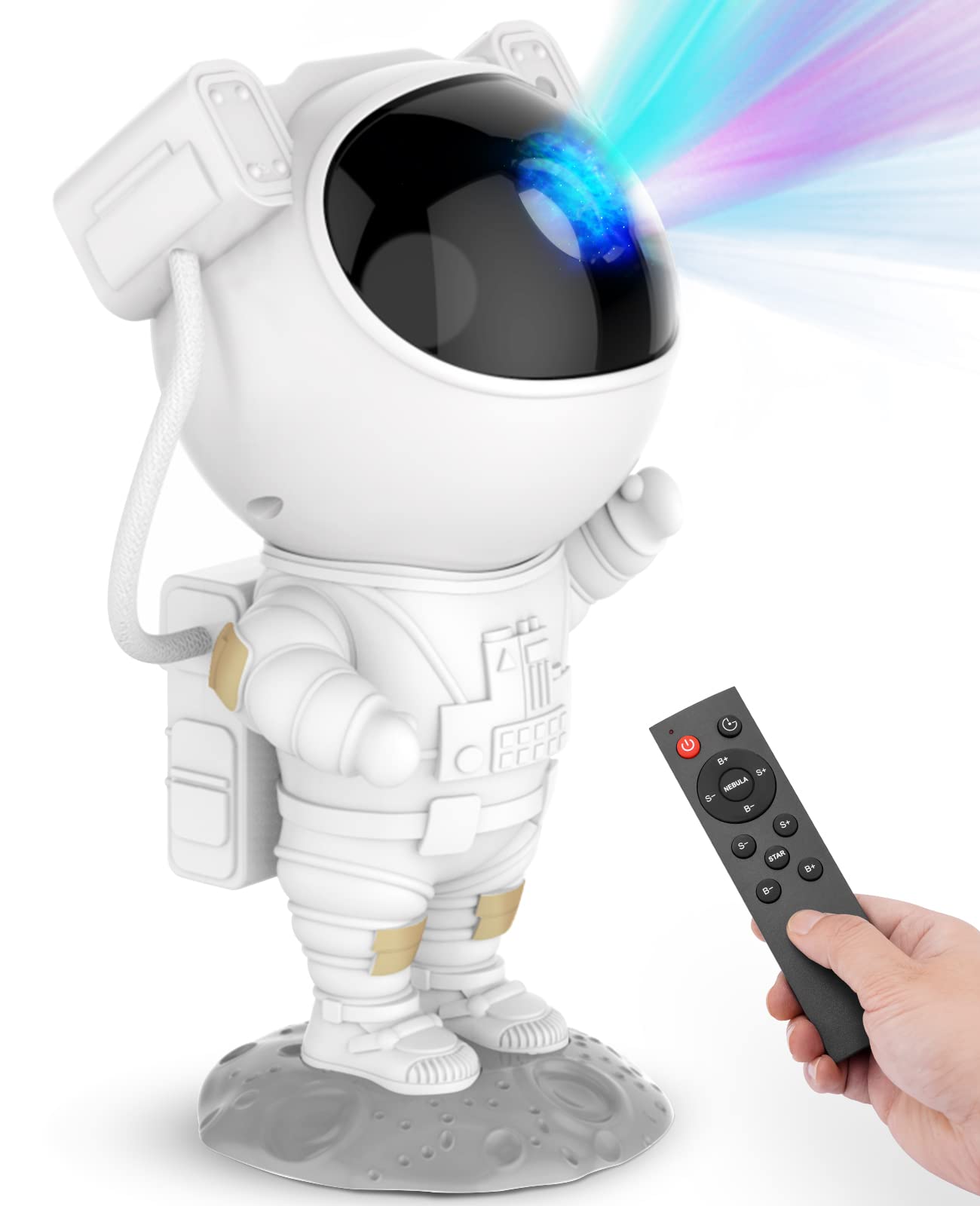 Star Projector Galaxy Night Light - Astronaut Space Projector, Starry Nebula Ceiling LED Lamp with Timer and Remote, Kids Room Decor Aesthetic, Gifts for Christmas, Birthdays, Valentine's Day