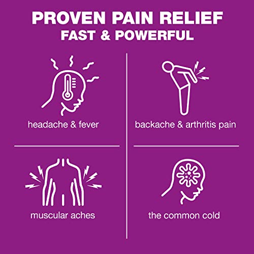 GenCare - Tension Headache Relief Pain Reliever with Acetaminophen 500 mg and Caffeine 65 mg (200 Caplets) Value Pack | Extra Strength for Head and Body Aches