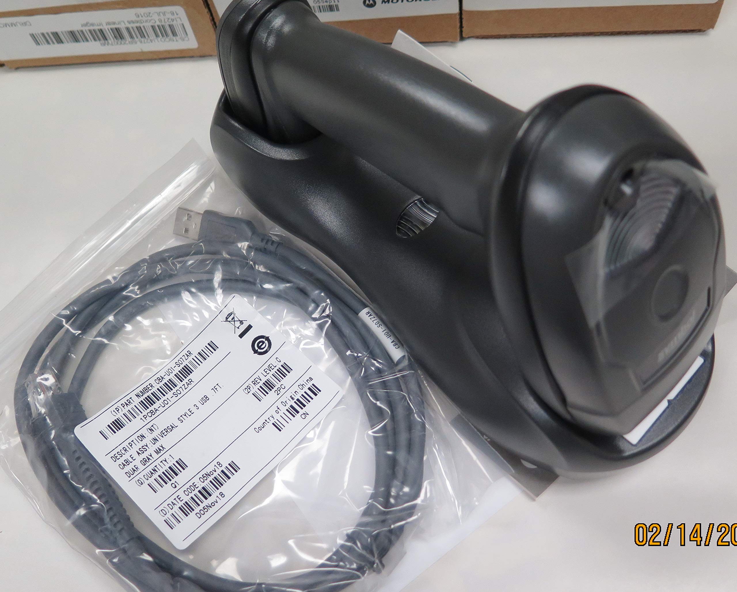Zebra Symbol LI4278 Wireless 1D Barcode Scanner with Cradle and USB Cable