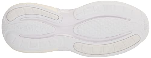 adidas Men's Alphabounce+ Running Shoe, White/White/White, 11