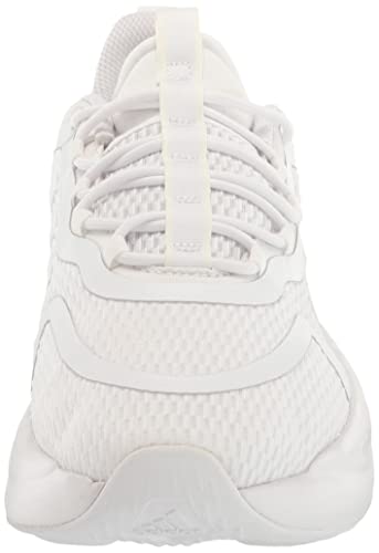 adidas Men's Alphabounce+ Running Shoe, White/White/White, 11
