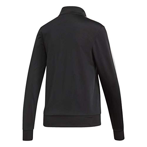 adidas Women’s Essentials 3-stripes Tricot Track Jacket, Black/White, Medium