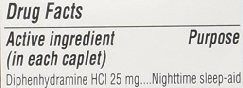 Equate Nighttime Sleep Aid 25 mg, 00 Mini-Caplets, 100 Count