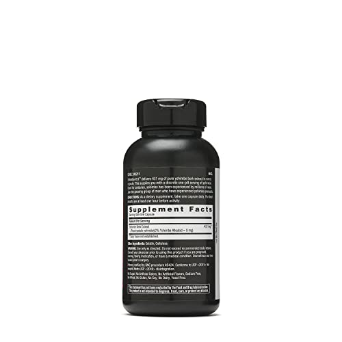 GNC Men's Yohimbe 451, 60 Capsules, Supports Sexual Health