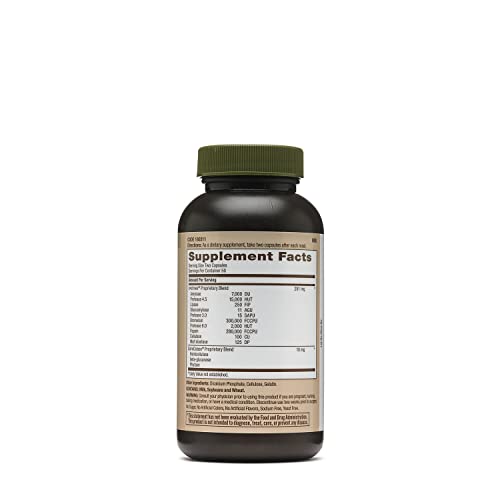 GNC Natural Brand Super Digestive Enzymes | Promotes Protein, Carbohydrate and Fat Digestion | 100 Capsules