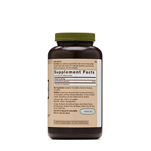 GNC Natural Brand Aloe Vera SoftGel Capsules