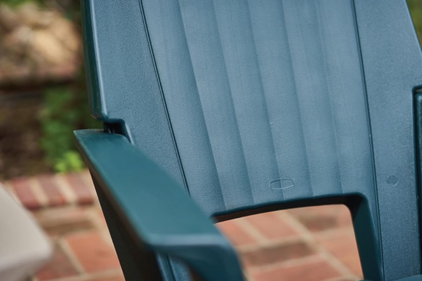 Semco Plastics Rockaway Heavy Duty Polyethylene All Weather Outdoor Rocking Chair with Backrest and Armrests for Porch, Deck and Patio, Green