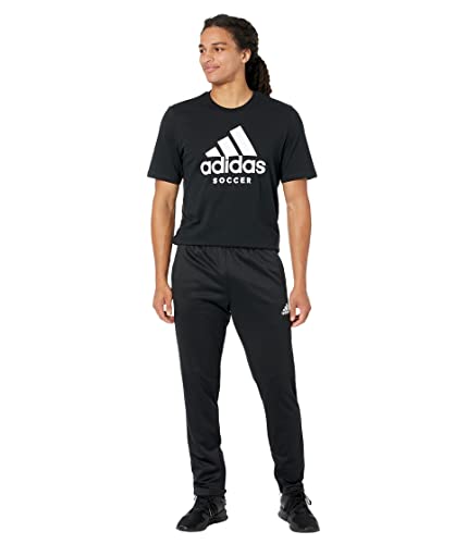 adidas Men's AEROREADY Game and Go Small Logo Tapered Pants, Black, Large