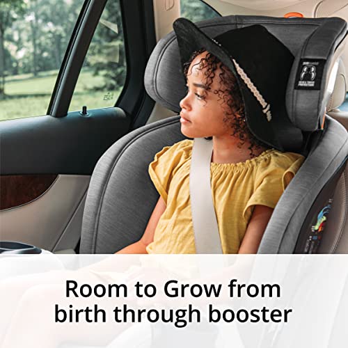 Chicco OneFit ClearTex All-in-One Car Seat, Rear-Facing Seat for Infants 5-40 lbs, Forward-Facing Car Seat 25-65 lbs, Booster 40-100 lbs, Convertible Car Seat | Slate/Grey