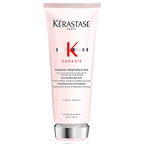 Kerastase Genesis Renforcateur Conditioner | Lightweight Conditioner for Weakened Hair Prone to Falling due to Breakage From Brushing | Sulfate-Free | Silicone-Free | For All Hair Types | 6.8 Fl Oz