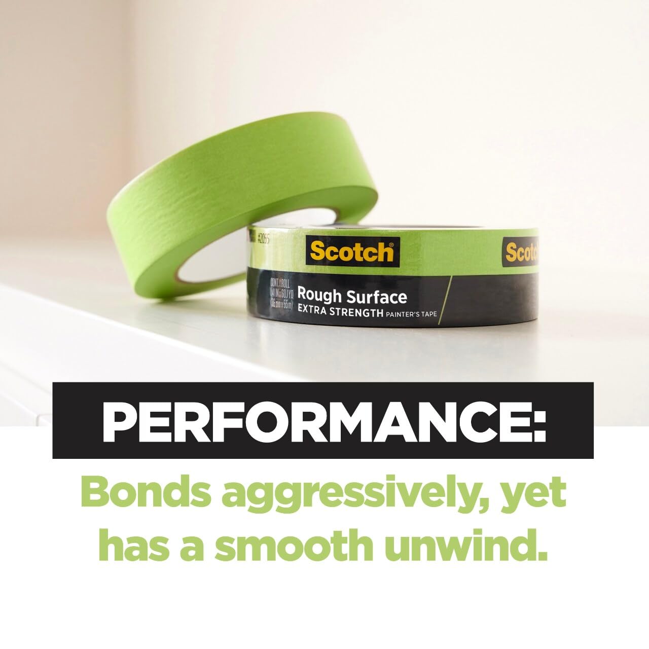 Scotch Rough Surface Painter's Tape, 0.94 inches x 60 yards, 2060, 1 Roll