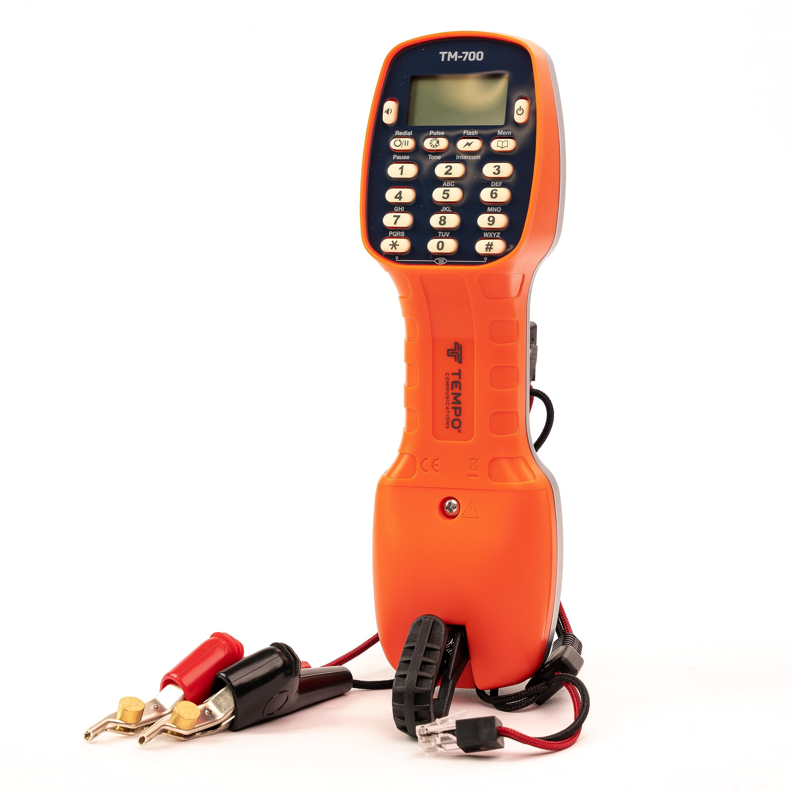 Tempo Communications TM-700 Butt Set/Lineman Telephone Test Set with LCD Display - Professional Grade (Latest Model)